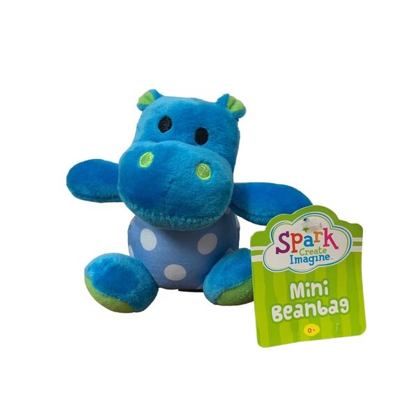 Sassy | Toys | Spark Create Imagine Hippo Plush Rattle Toy Blue Walmart ...